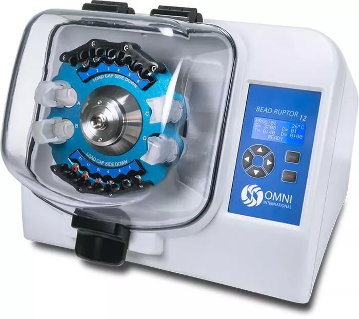 Homogeneizador de tejidos de 12 muestras (molino de bolas) Omni Bead ...
